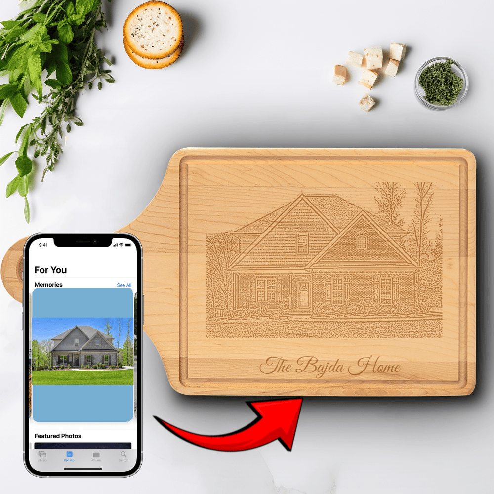 Custom Maple Paddle Cutting Board With Custom New Home Design - Groovy ...