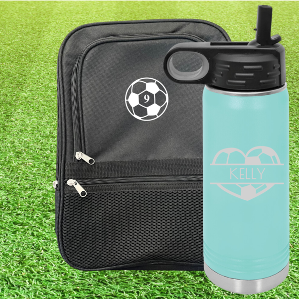 Personalized Soccer Gift Set | Custom Cleat Bag and 20oz Tumbler for ...