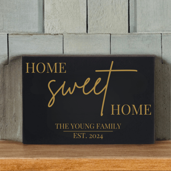 Custom Family Home Sign - Groovy Girl Gifts