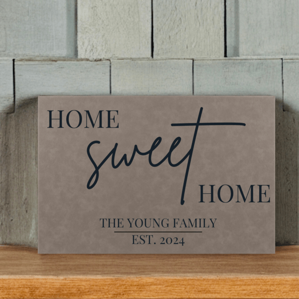Custom Family Home Sign - Groovy Girl Gifts